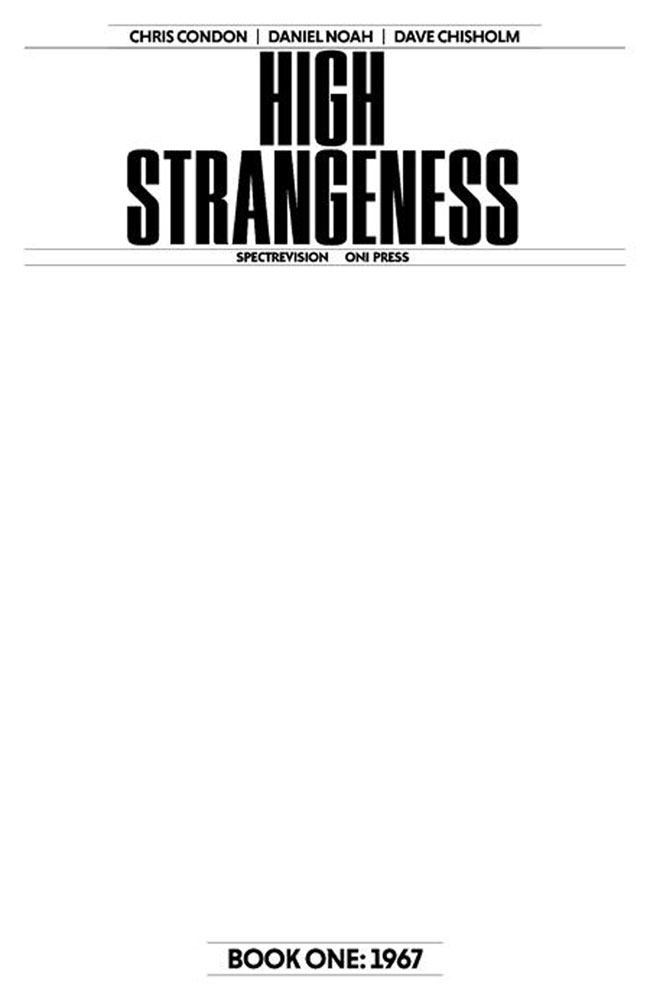 High Strangeness Book One: 1967 #1 (cover G - blank sketch) - Westfield ...