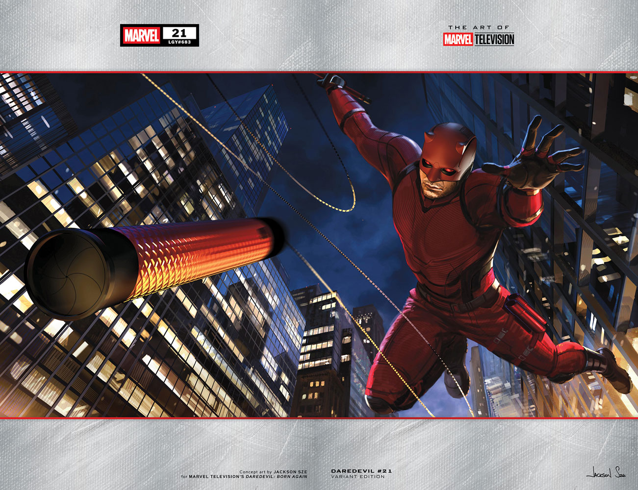 Daredevil #21 (variant Marvel Television wraparound cover - Jackson Sze ...