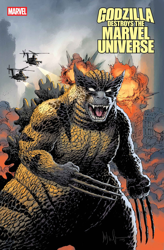 Godzilla Destroys the Marvel Universe #4 (variant Marvelzed Wolverine ...