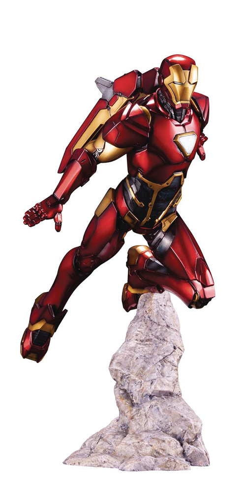 Marvel ArtFX Premier 1/10 Scale Pre-Painted Model Kit: Iron Man ...