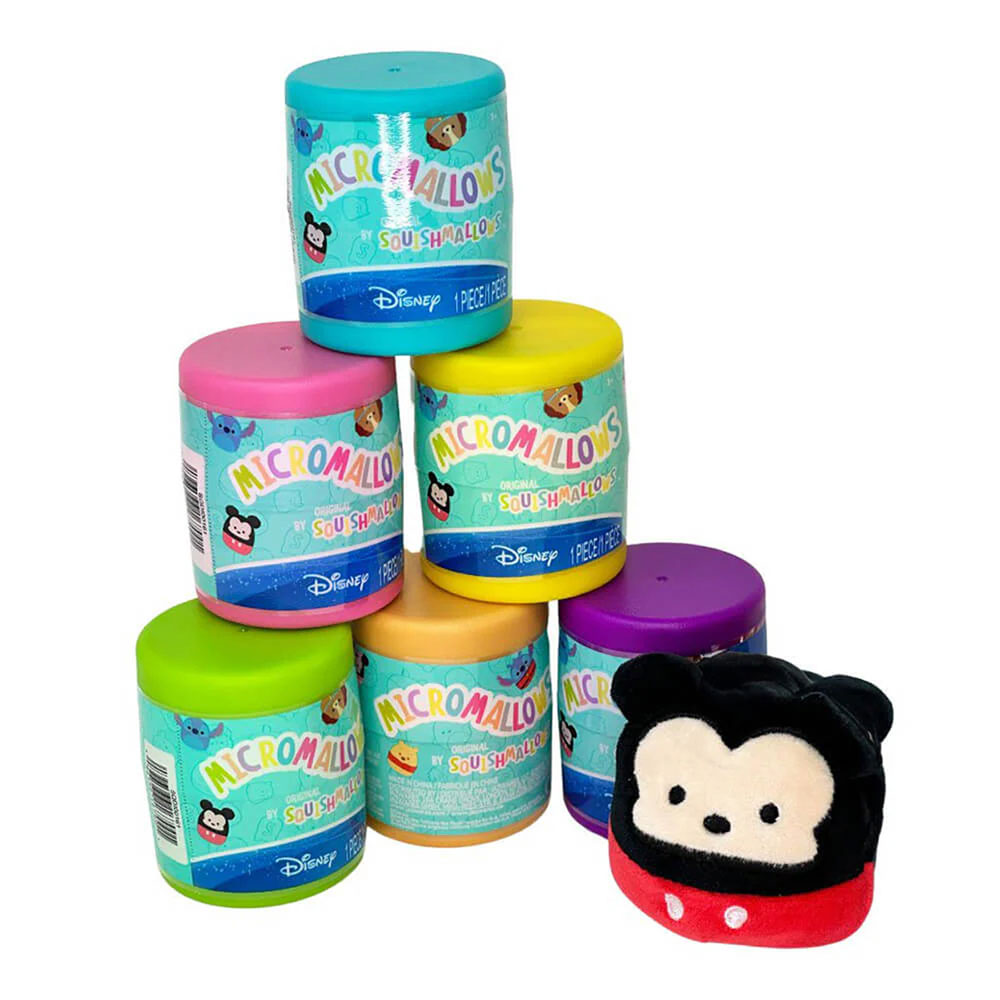 Disney Squishmallow (2.5-inch) Plush Capsule 48-Piece Blind Mystery Box ...