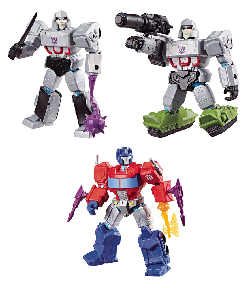 Transformers Optimus Prime & Megatron Mixmashers Deluxe Action Figure ...