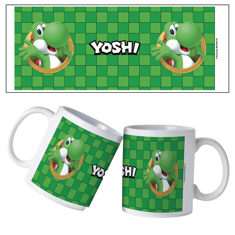 Nintendo Ceramic Mug: Super Mario 3D Port Yoshi (11 ounce) - Westfield ...