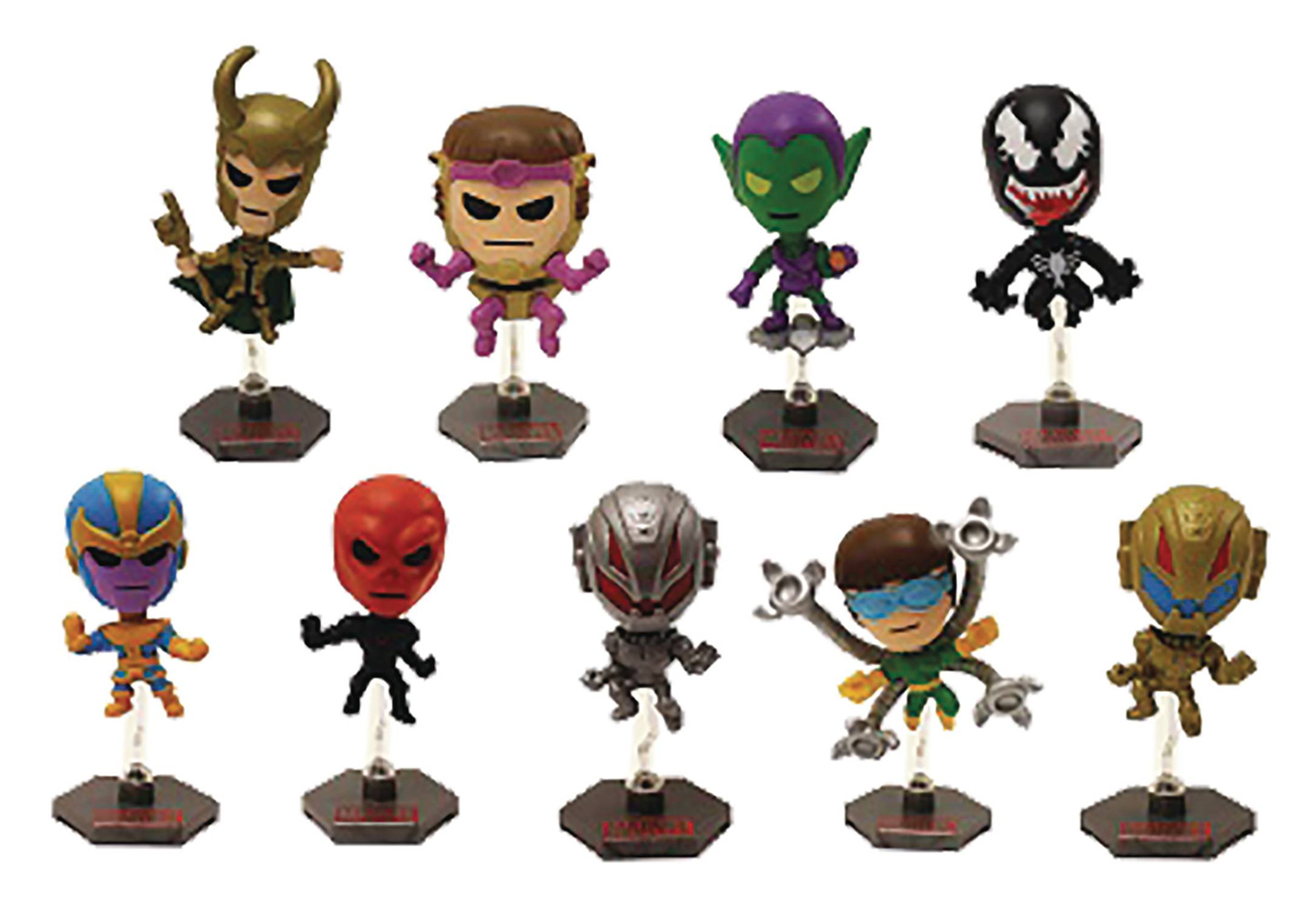 Marvel Villains Buildable Figures 24-Piece Blind Mystery Box Display ...