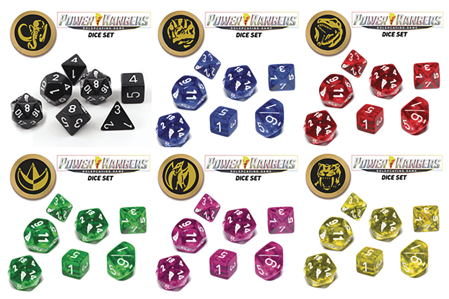 Power Rangers RPG: Dice Set (Green) - Westfield Comics