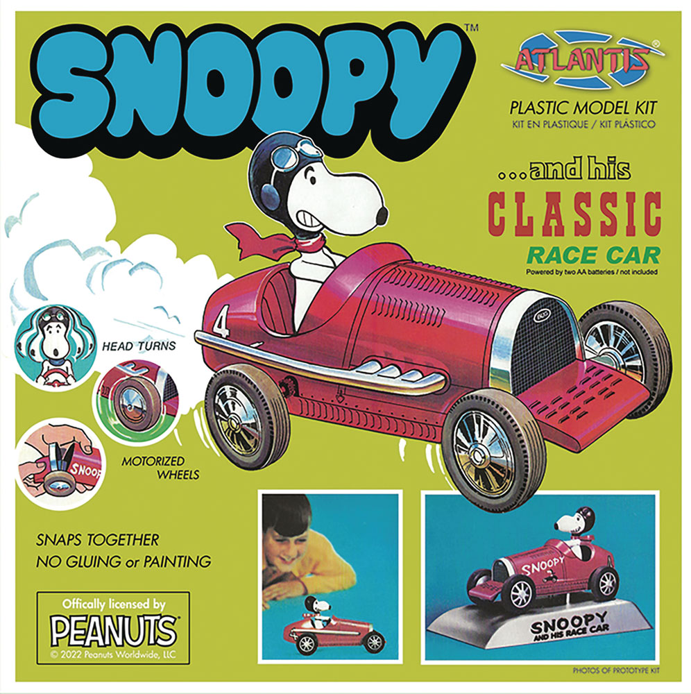 Snoopy Motorized Model Kit: Snoopy and His Race Car - Westfield Comics