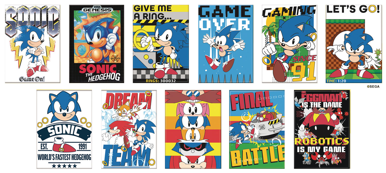 Sonic the Hedgehog 36 -Count Magnet Assortment - Westfield Comics