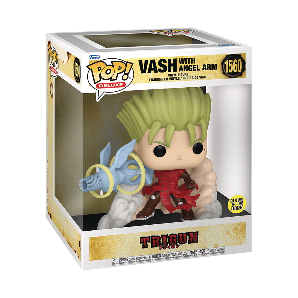Pop! Deluxe Vinyl Figure: Trigun - Vash (w/Angel Arm) - Westfield Comics
