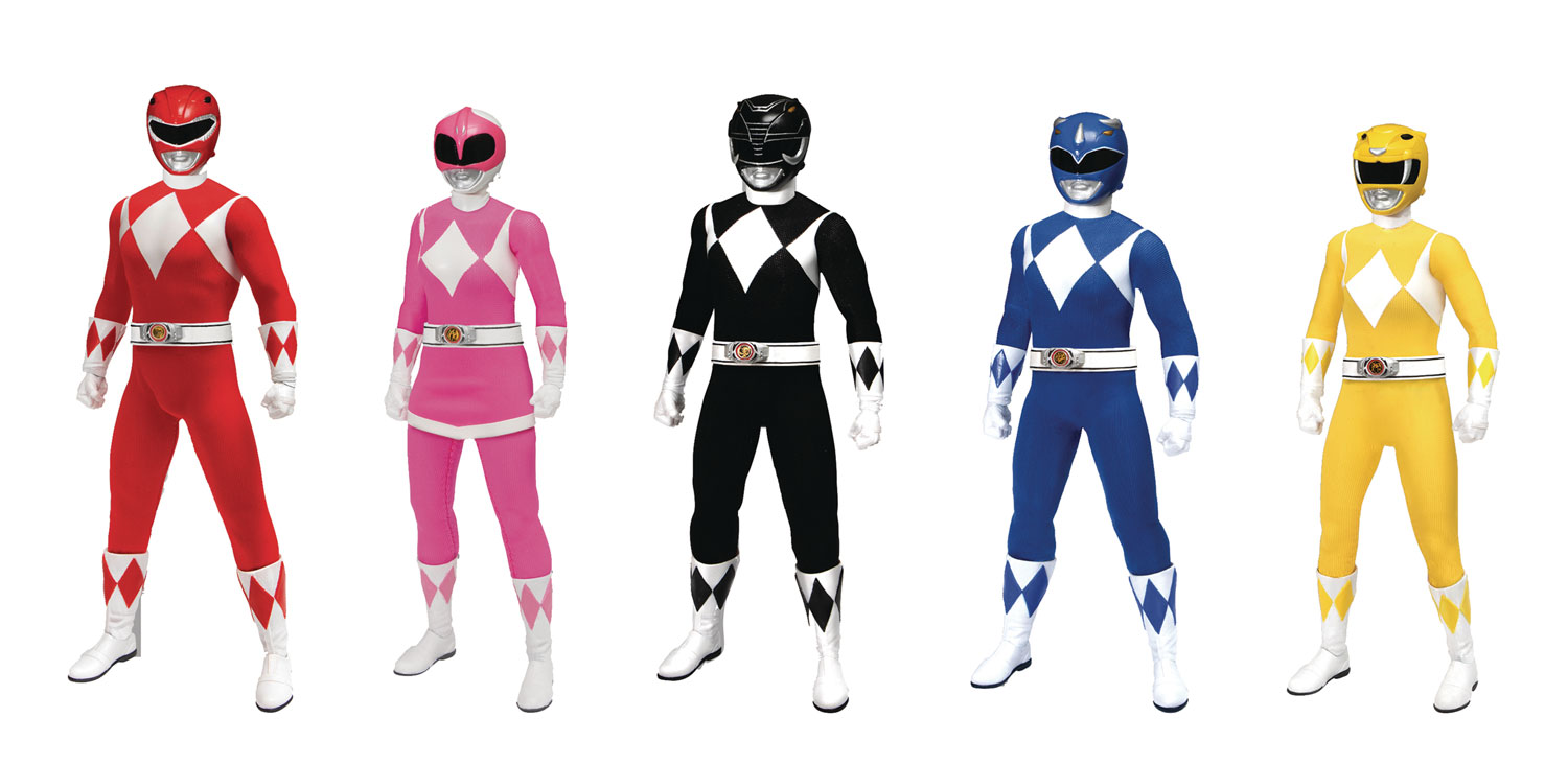 One-12 Collective Mighty Morphin Power Rangers Deluxe Action Figure Set ...
