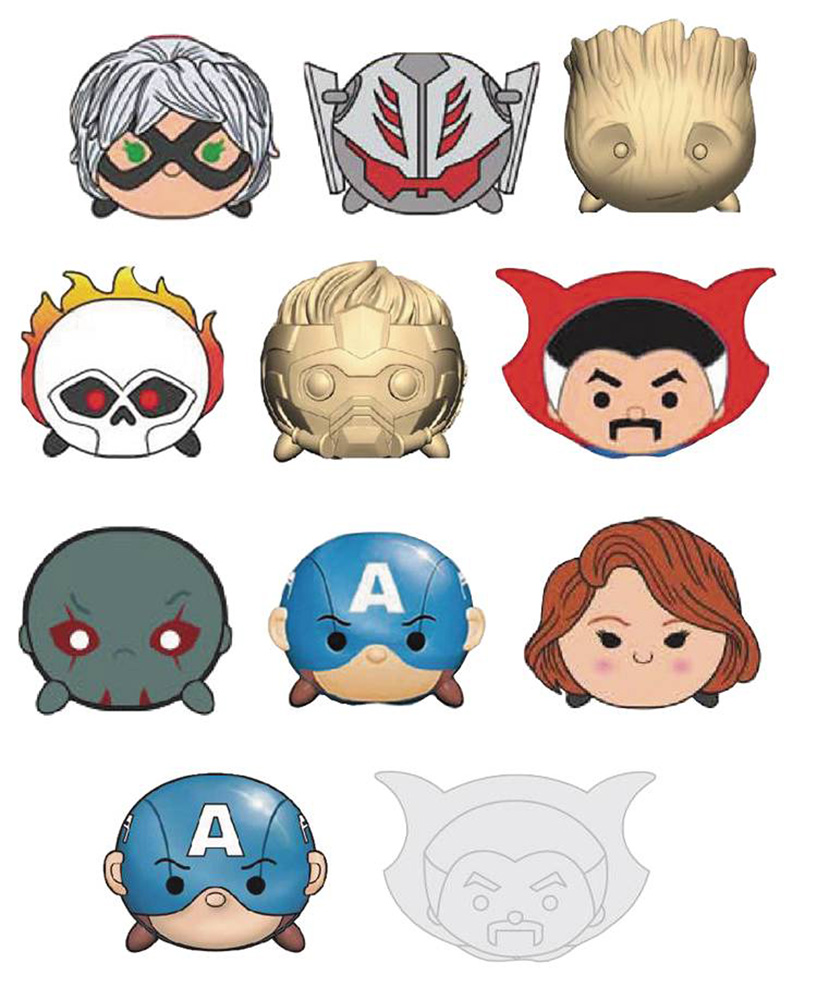 Marvel Tsum Tsum Series 1 Cut Figural Keyring 24-Piece Blind Mystery ...