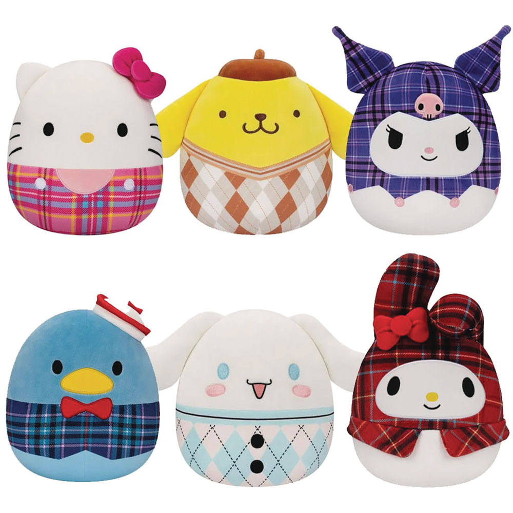 Sanrio Squishmallow Hello Kitty Plaid (8-inch) Plush 24-Piece ...