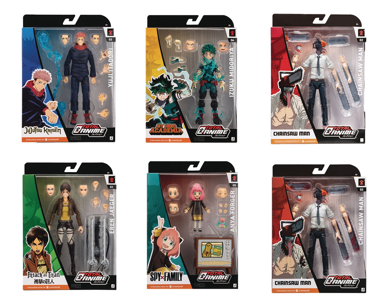 Total Anime 6-1/2-Inch Action Figure 12-Piece Assortment - Westfield Comics