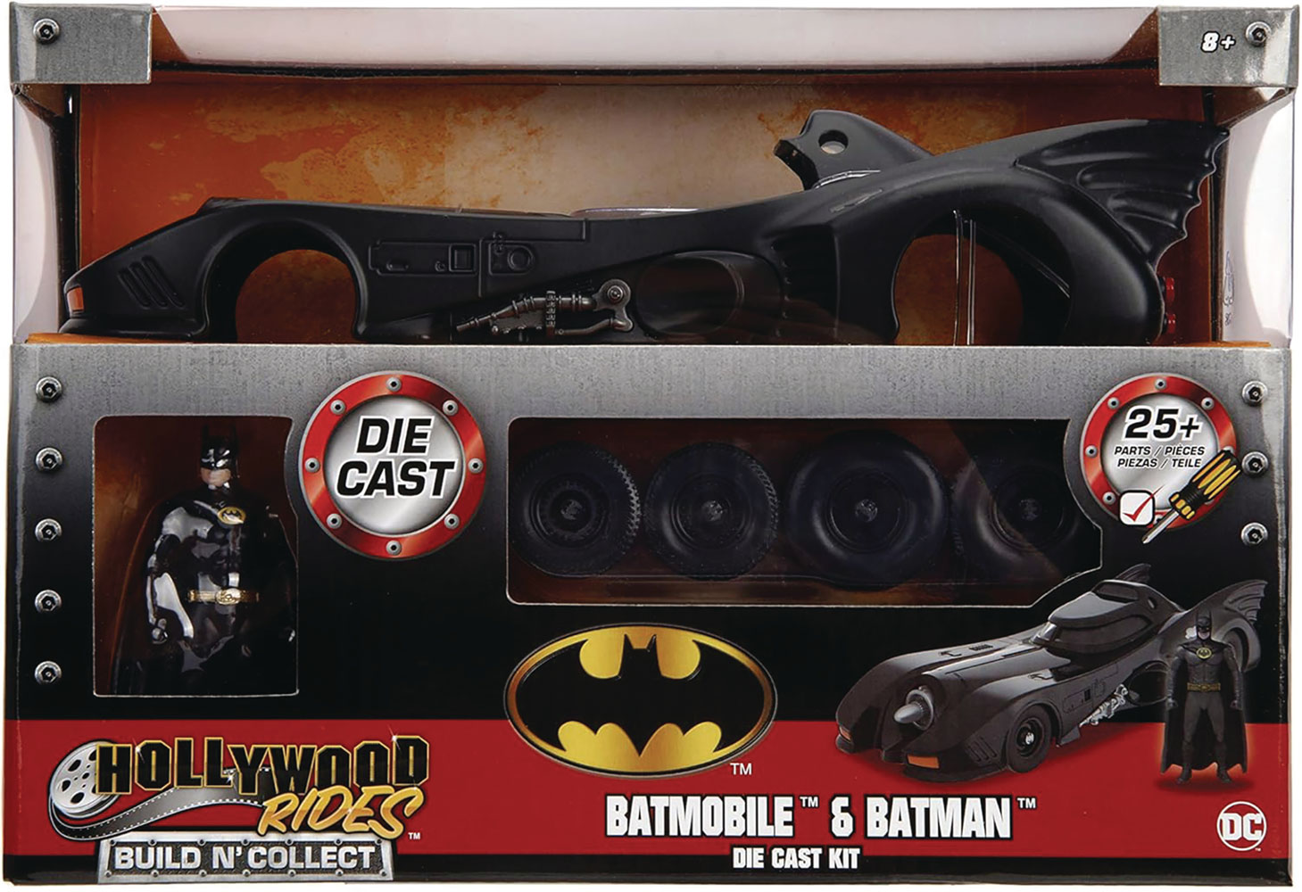 Batman Die-Cast Model Kit: 1989 Batmobile (w/Figure) (1/24 scale ...