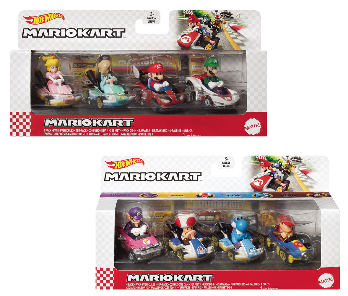 Hot Wheels Mario Kart Die-Cast 4 Pack Assortment - Westfield Comics