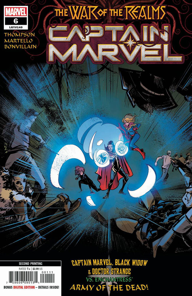 Captain Marvel #6 (variant cover - Martello 2nd printing) [2019 ...