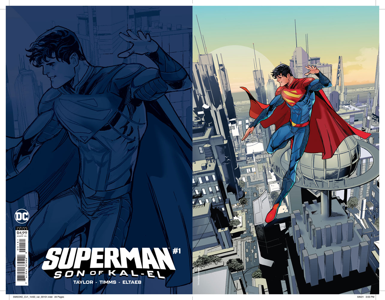 Superman: Son of Kal-El #1 (incentive 1:50 card stock cover - John ...