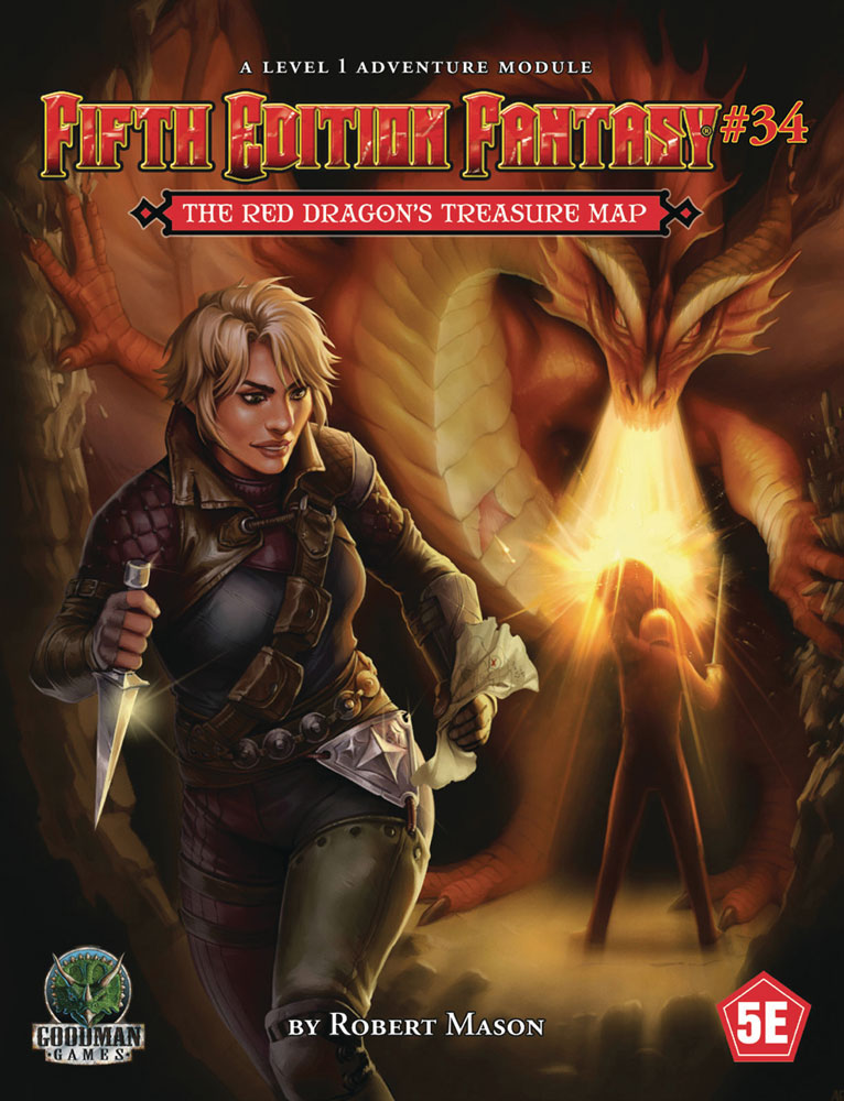 Fifth Edition Fantasy #34 Red Dragons Treasure Map - Westfield Comics