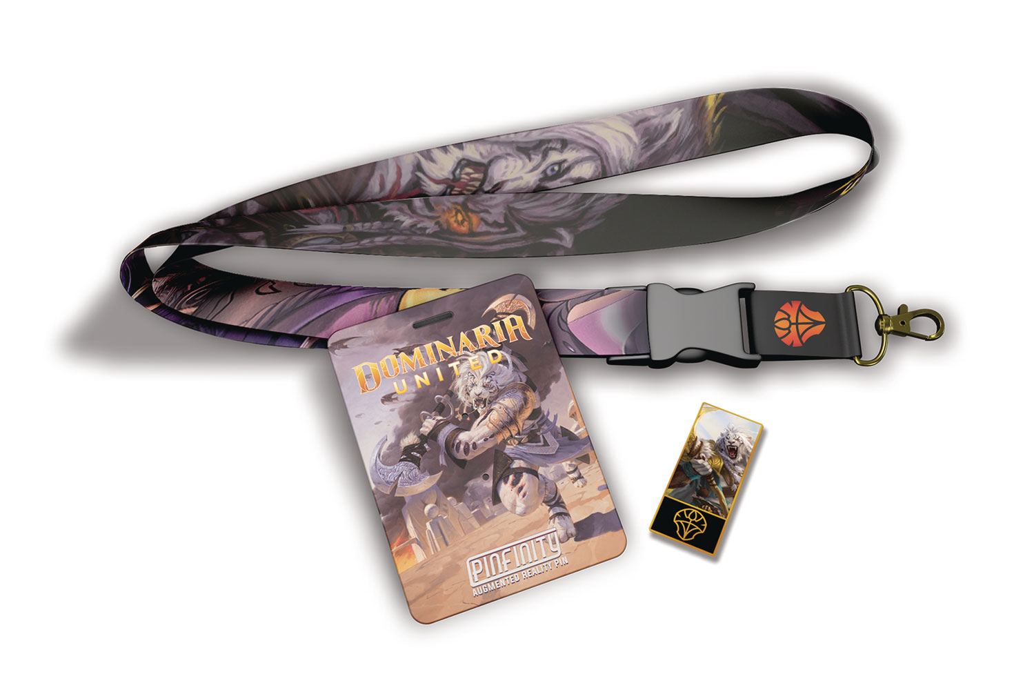 Magic the Gathering Pin & Lanyard Set: Dominaria United Ajani (Ltd ...