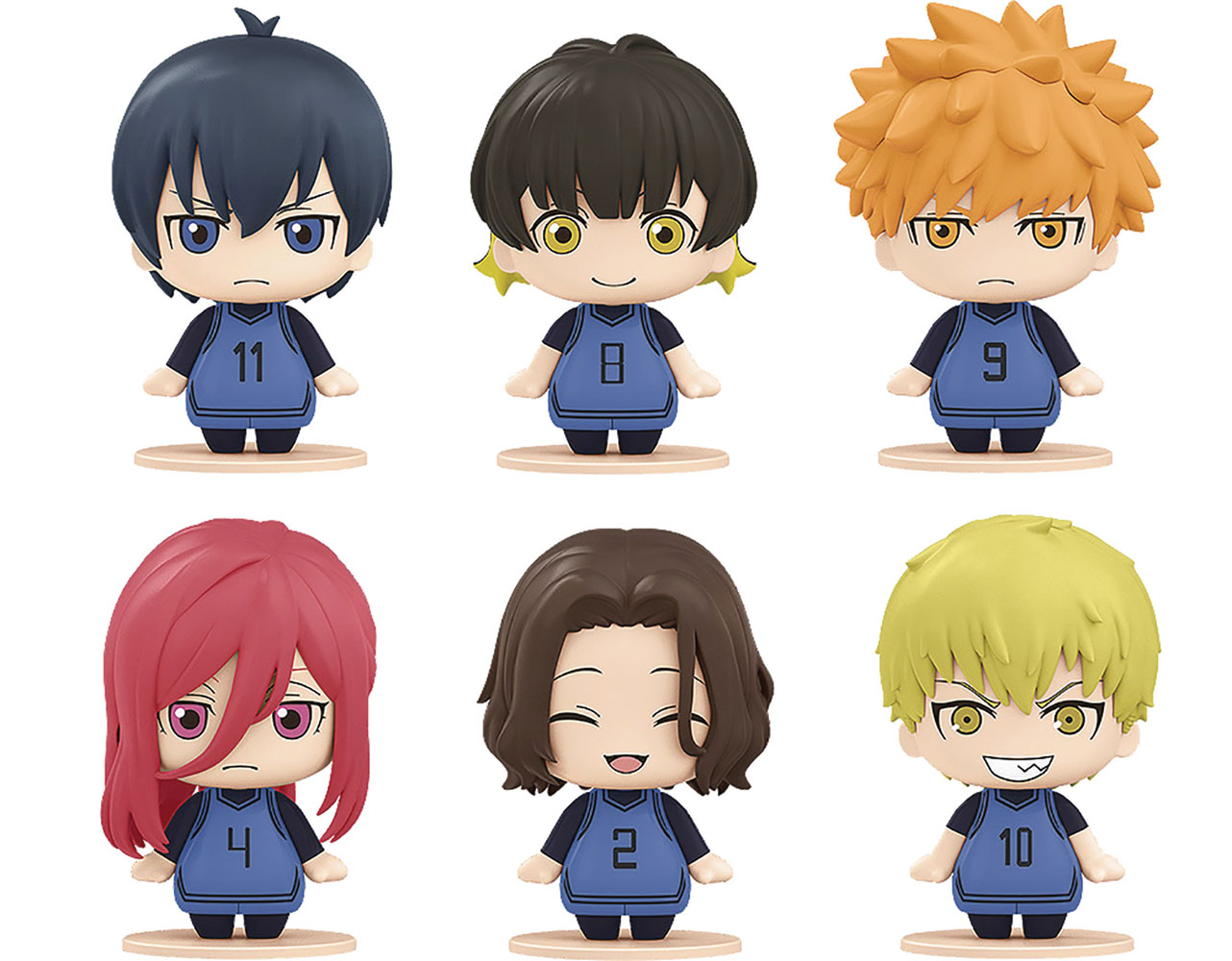 Blue Lock Maquette 01 Trading Figure 6-Piece Blind Mystery Box Display ...