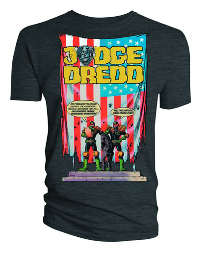 Judge Dredd: U.S. Flag T-Shirt (L) - Westfield Comics