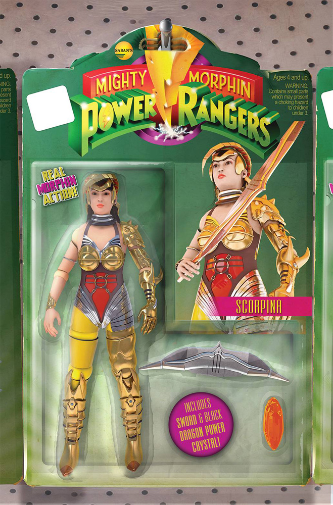 Mighty Morphin Power Rangers #9 (Action Figure variant cover - Santos ...