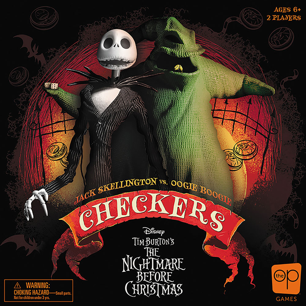 Nightmare Before Christmas Checkers Set: Jack Skellington vs. Oogie ...
