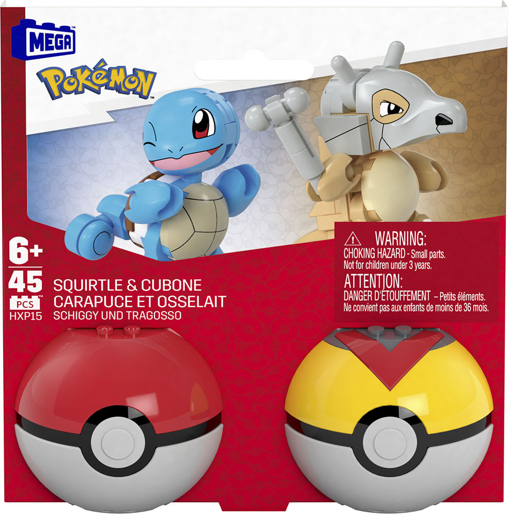 Mega Construx: Pokemon - Pokeball Squirtle & Cubone (2-Pack ...